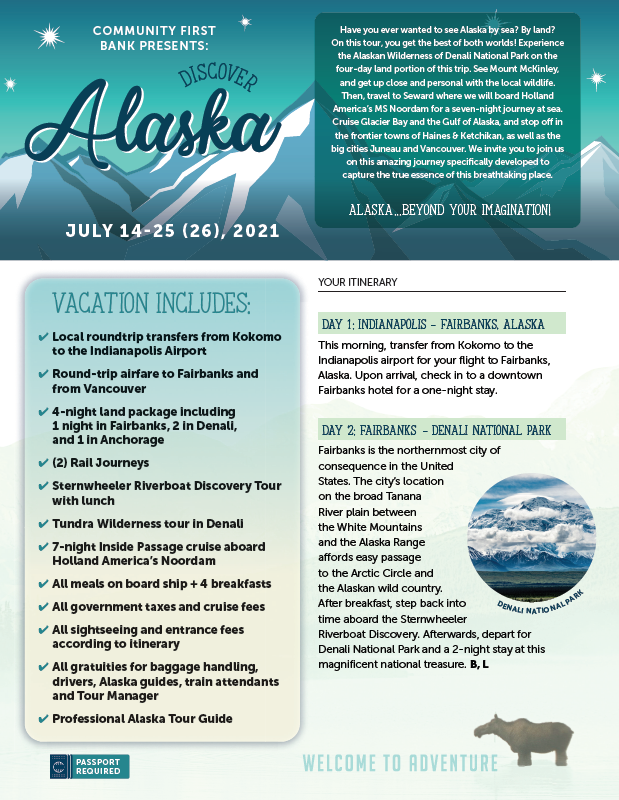 Trip Flyers | Community First Bank of Indiana